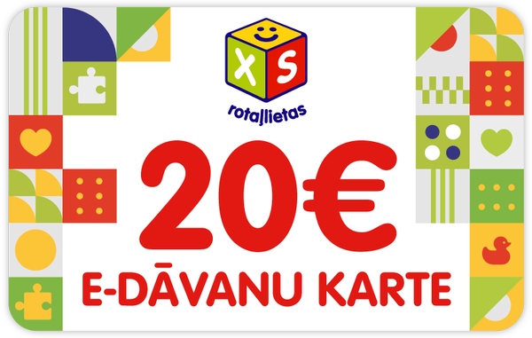 E-veikala dāvanu karte 20 € | XS Rotaļlietas | XS Rotaļlietas