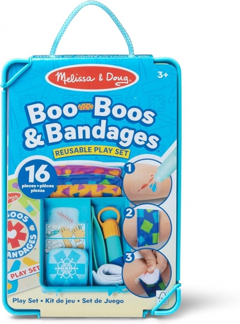MELISSA & DOUG playset Boo-Boos & Bandages Reusable Play | XS Rotaļlietas