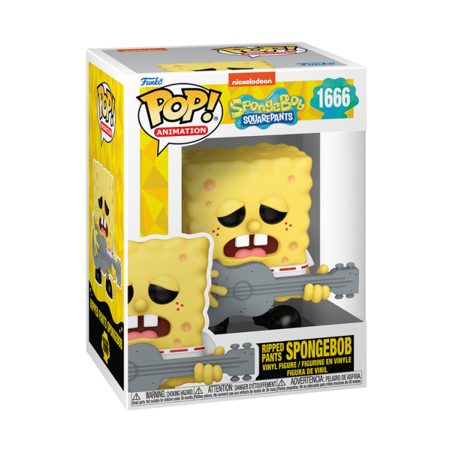 FUNKO POP! Vinila figūra: SpongeBob w/Gui | XS Rotaļlietas