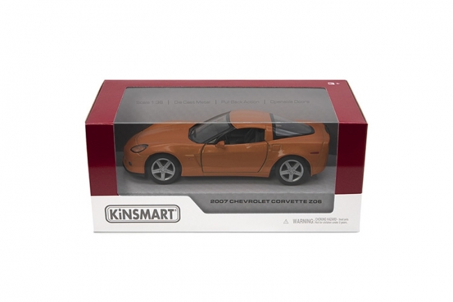 KINSMART Miniatūrais modelis - 2007 Chevrolet Corvette Z06, izmērs 1 ...